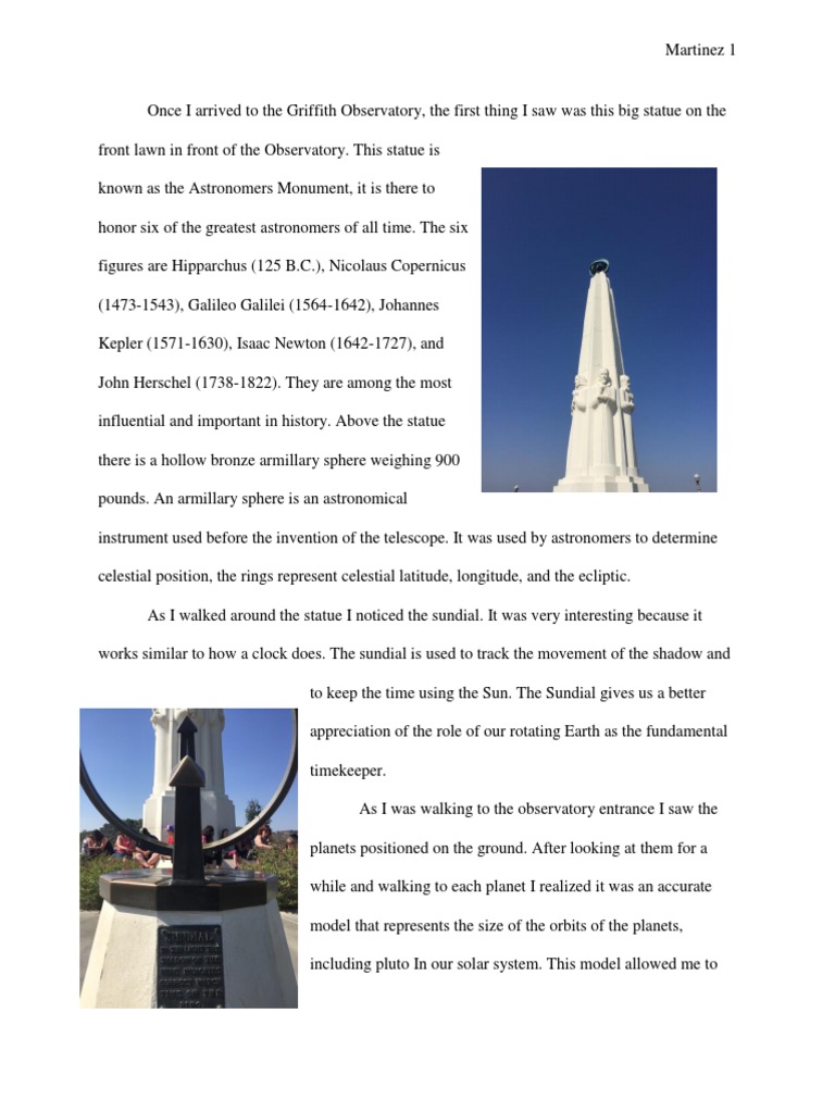 Griffith Observatory Report | PDF | Meteorite | Planetary Surface