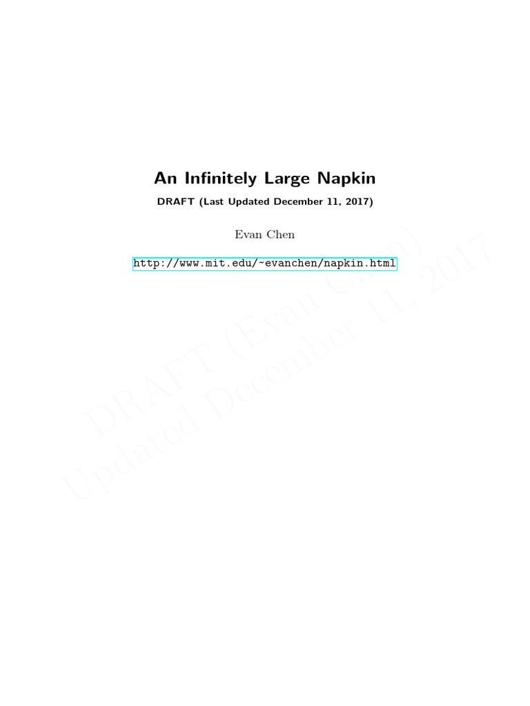 The Napkin | PDF | Ring (Mathematics) | Category Theory