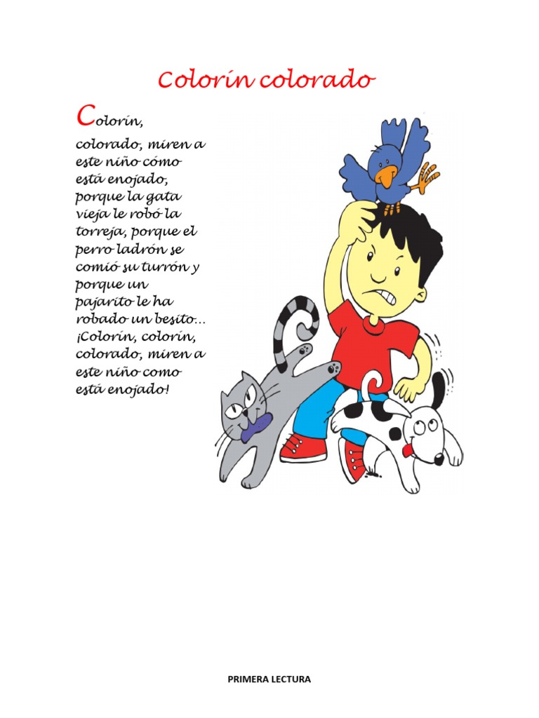Colorín Colorado: Primera Lectura | PDF