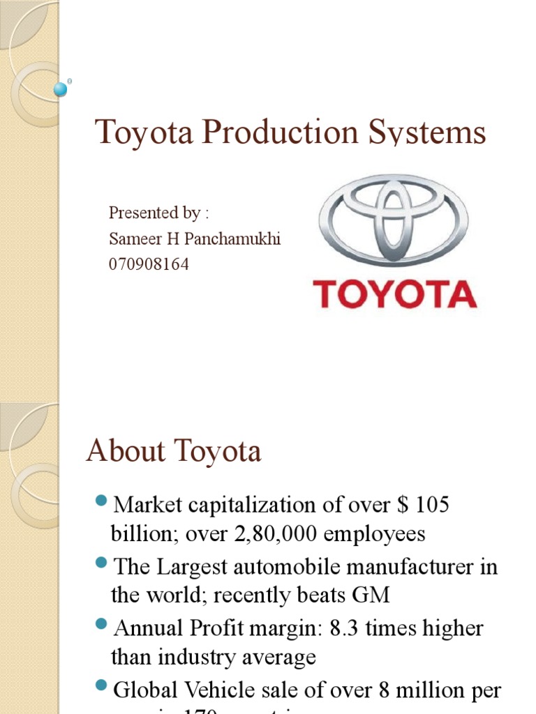 Toyota Production Systems Final | PDF | Systems Science | Business ...
