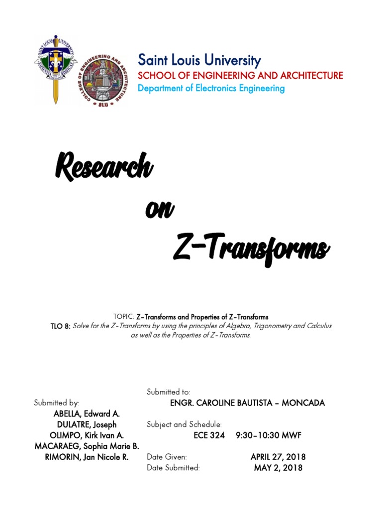 Research On Z-Transforms | PDF | Applied Mathematics | Mathematical Concepts