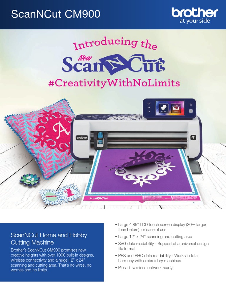 Scanncut Cm900: Scanncut Home and Hobby Cutting Machine | PDF | Image ...
