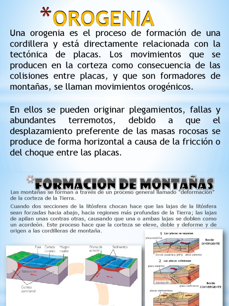 Orogenia | PDF | Montañas | Tierra
