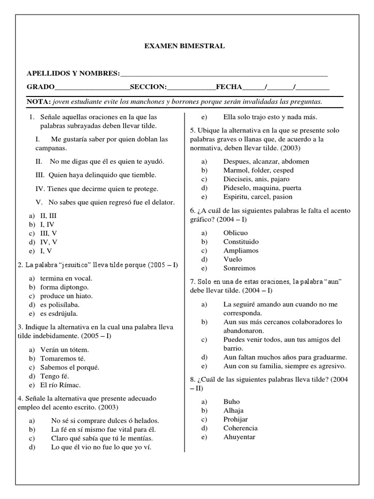 Examen Bimestral de Comunicacion 2018 | PDF | Semiótica | Lingüística Examen Bimestral de Comunicacion 2018 | PDF | Semiótica | Lingüística