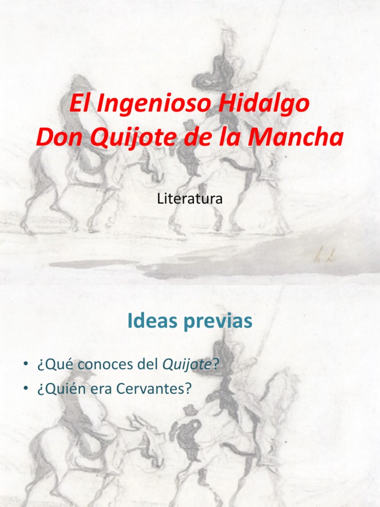 Powerpoint Quijote | PDF | Don Quijote