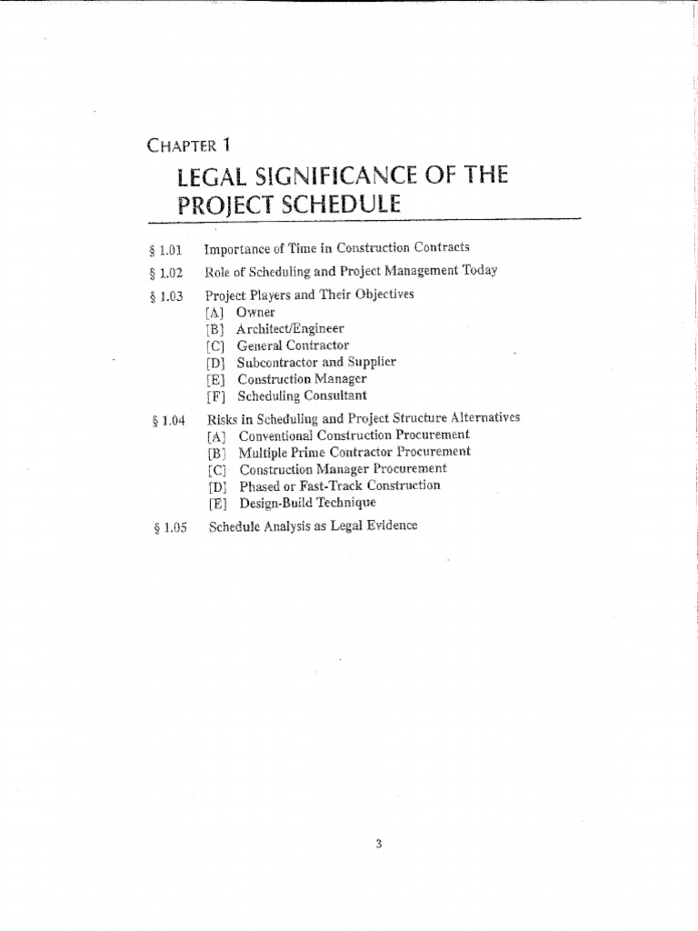 Legal Importance of Construction Schedules | PDF | Construction ...