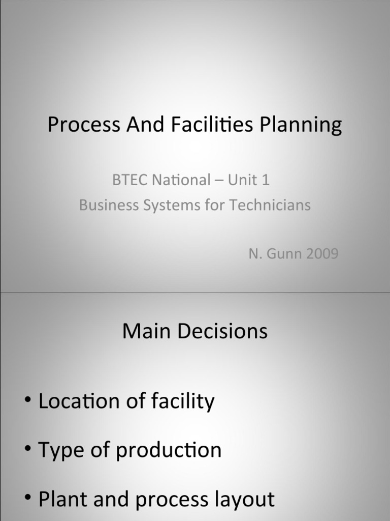 Facilities Planning and Layout Strategies | PDF