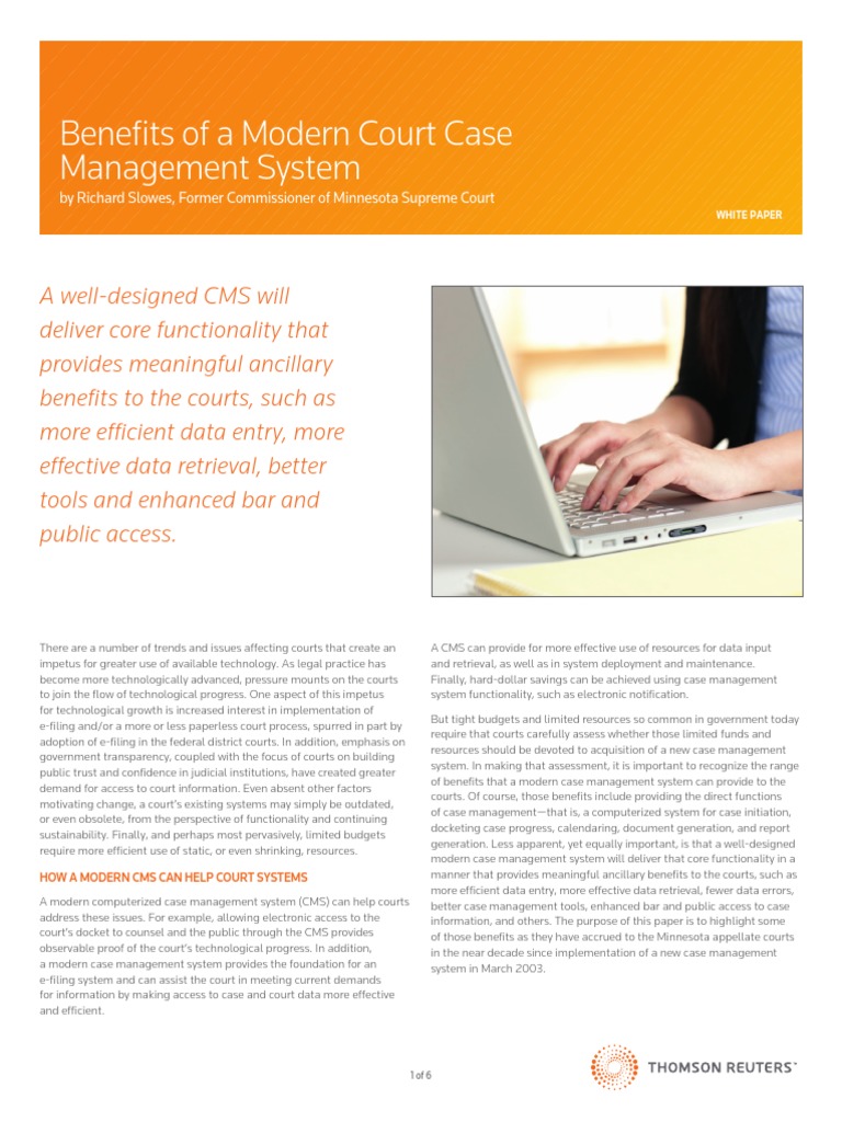 Modern Court Case Management System | PDF | Brief (Law) | Law Clerk