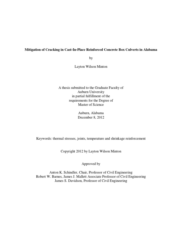 Master's Thesis - Final Draft | PDF | Precast Concrete | Strength Of ...