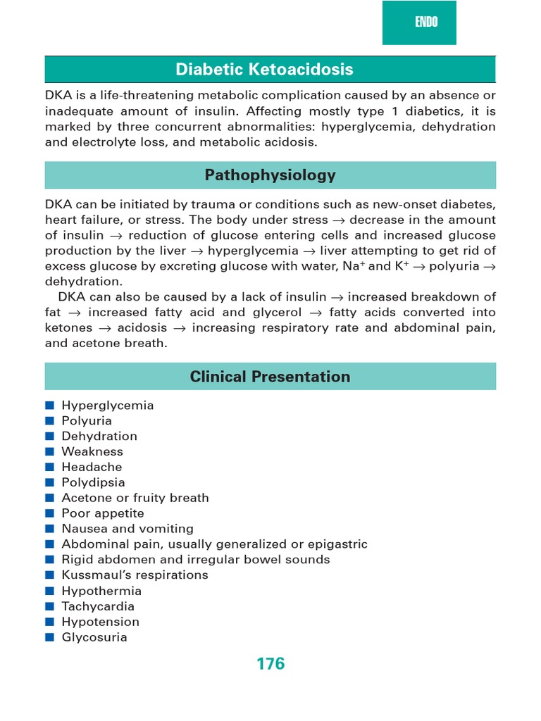 Diabetic Ketoacidosis: Pathophysiology | PDF | Hyperthyroidism ...