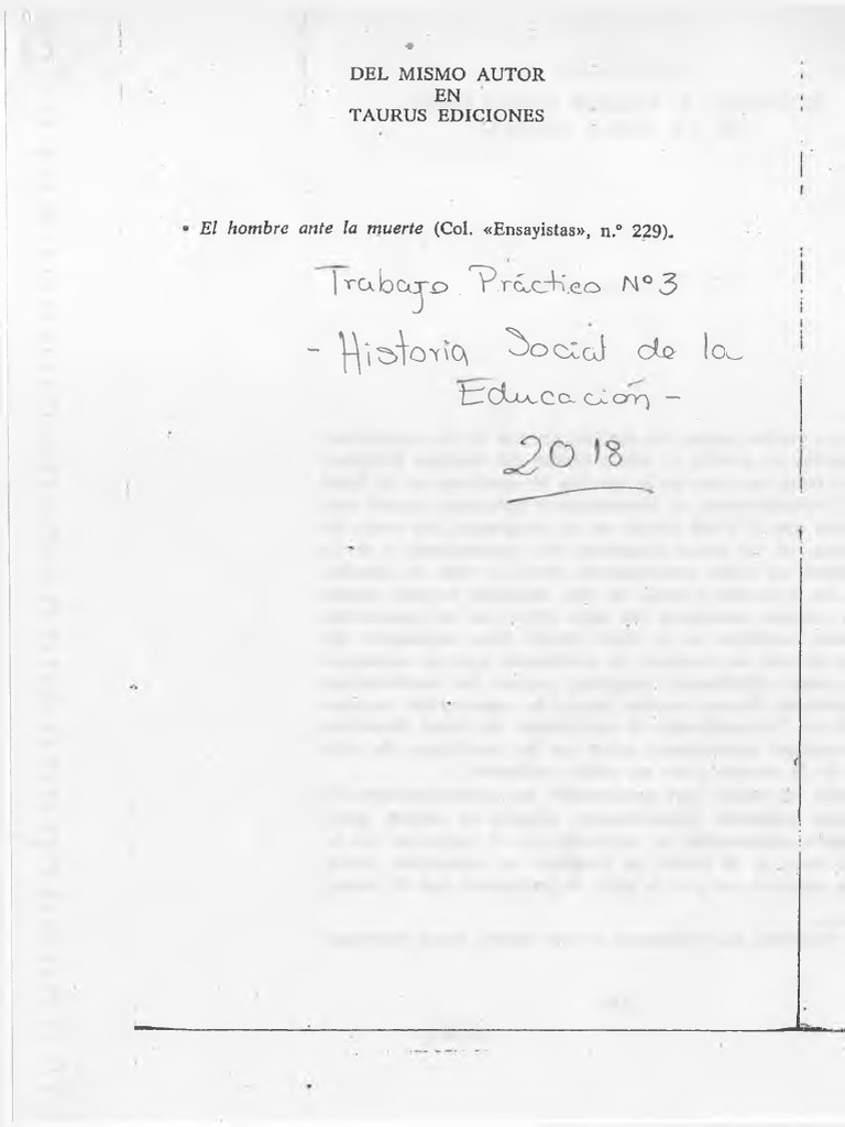 PHILIPPE ARIES - El Niño y La Vida Familiar en El Antiguo Régimen Cap ...