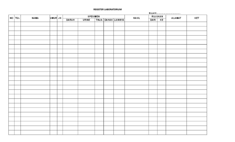 Lab Register Lab | PDF