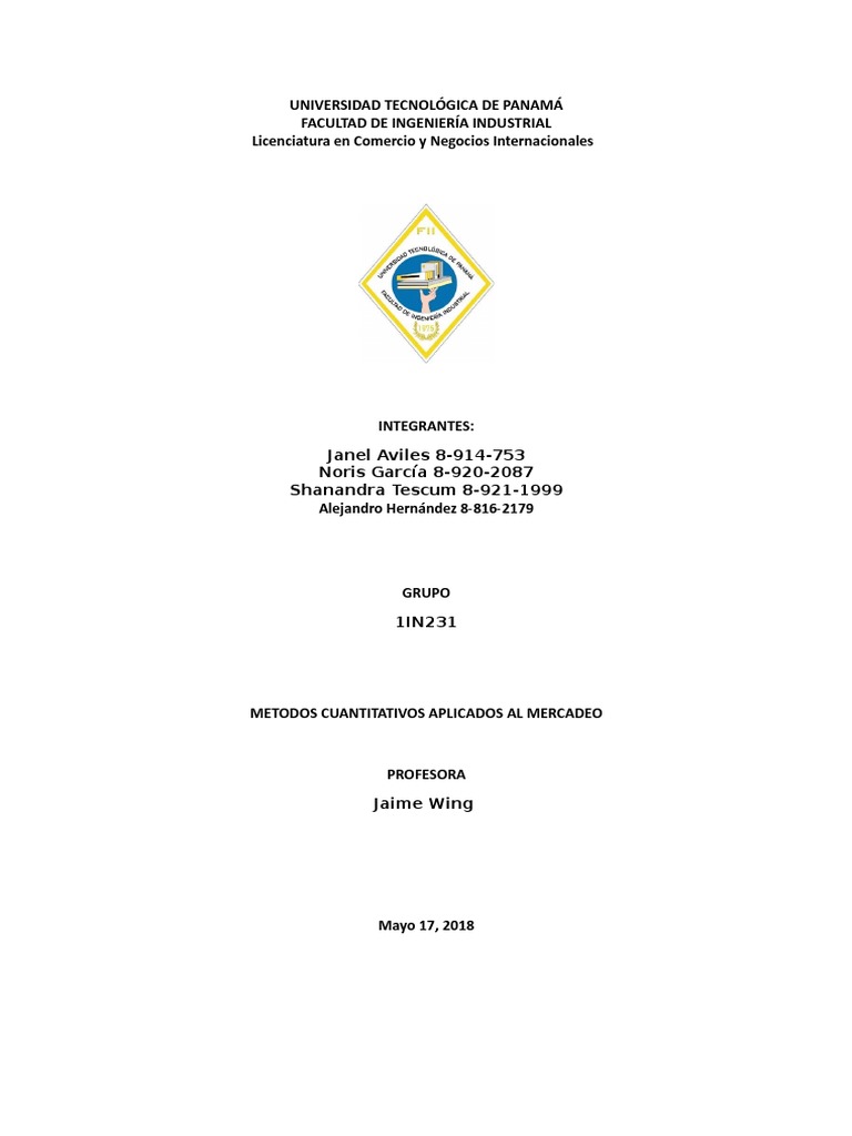 Metodos 429 - Parcial 1 - Alejandro Hernandez, Janel Aviles, Shanandra ...