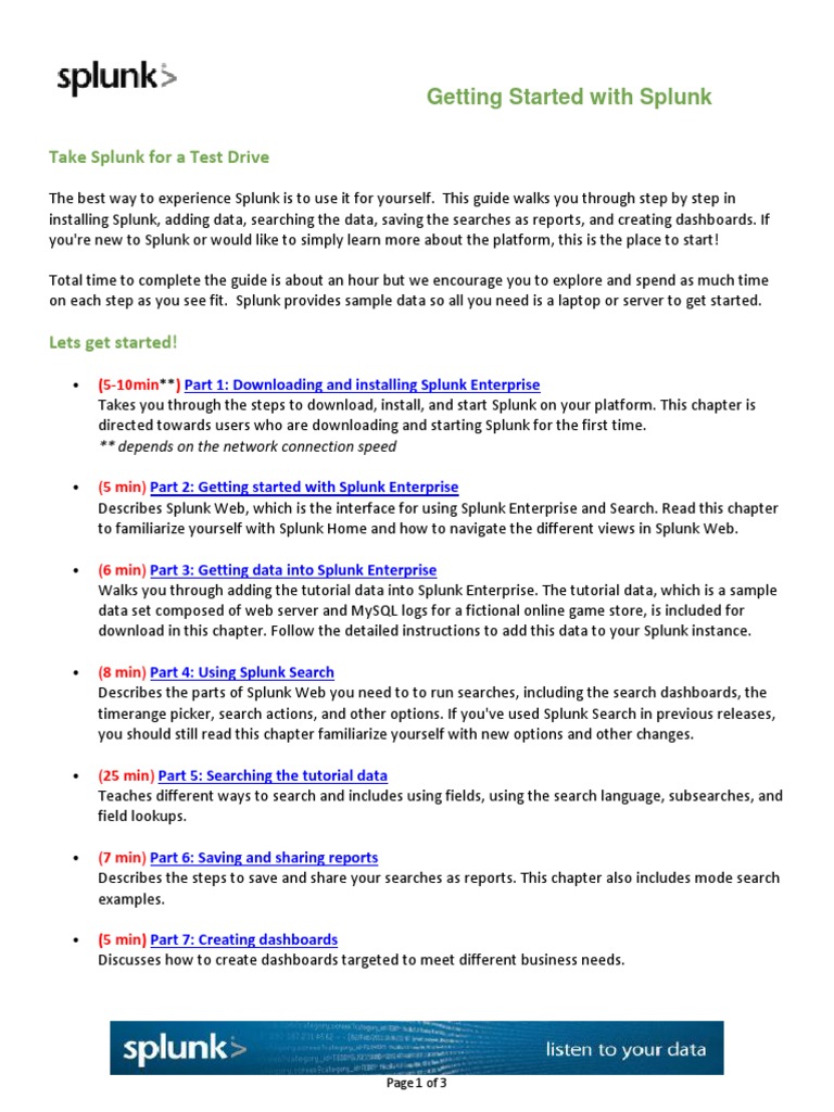 Splunk Reference | PDF | Database Index | World Wide Web