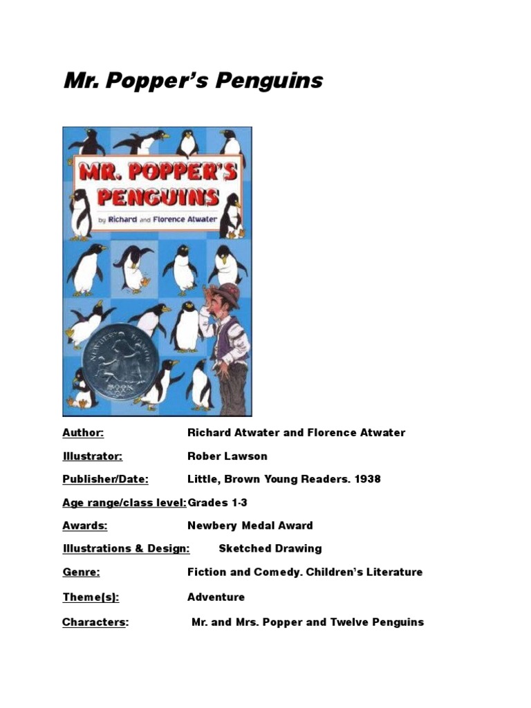 Mr. Popper's Penguins | PDF