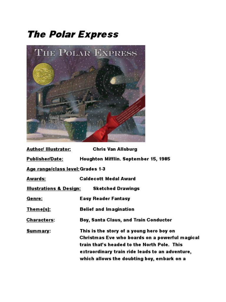 The Polar Express-Cover Sheet | PDF