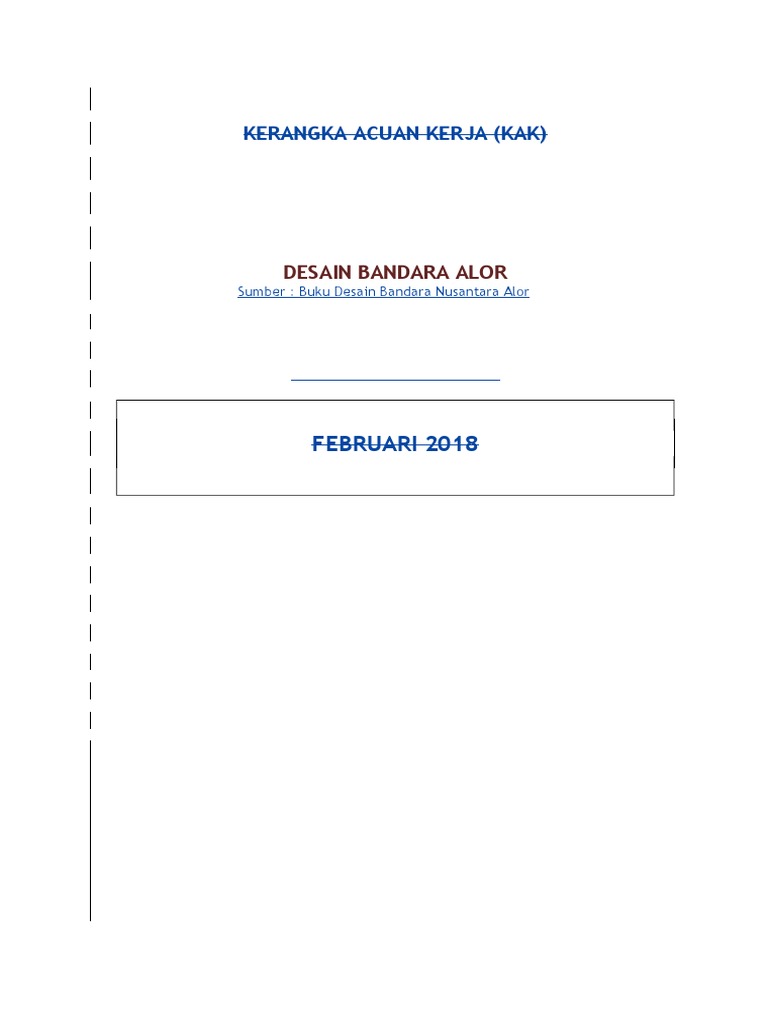 Desain Bandara Mali Alor 2018 | PDF | Bisnis