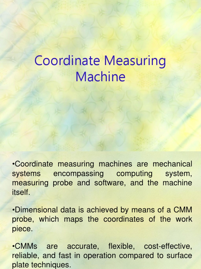 Coordinate Measuring Machine | PDF | Machines | Industries