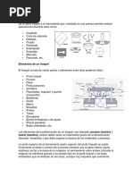 Partes de Un Troquel | PDF | Ingeniería mecánica | Materiales de ...