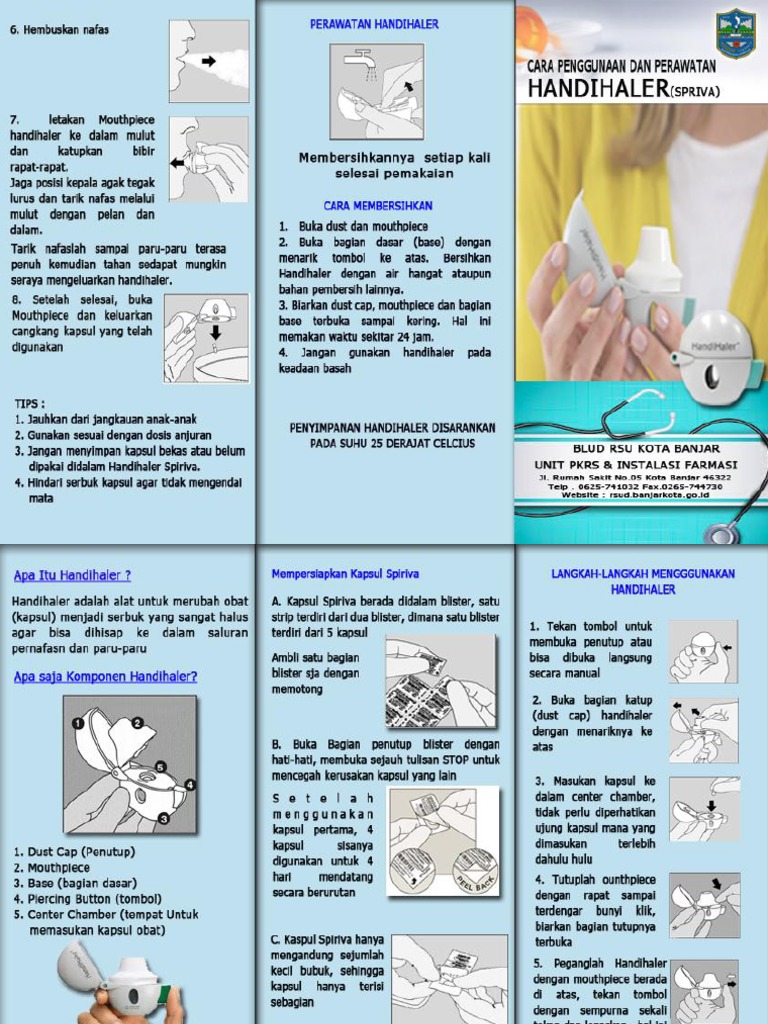 Leaflet Cara Penggunaan Handihaler | PDF