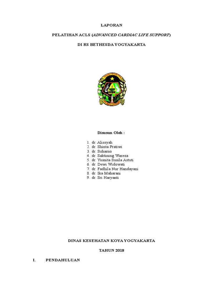 Laporan Mengikuti Pelatihan ACLS 2018 | PDF