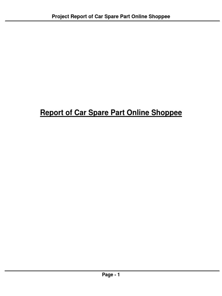 Car Spare Part Management System | PDF | Unified Modeling Language ...
