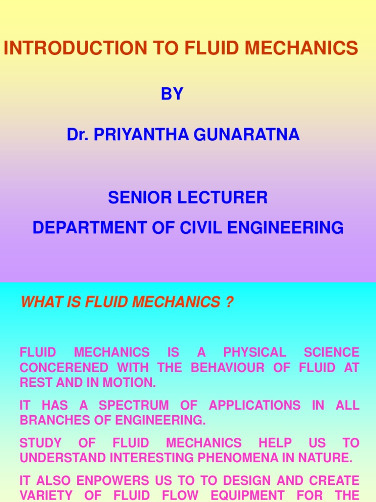 Introduction To Fluid Mechanics - 2005 | PDF | Lift (Force) | Wing