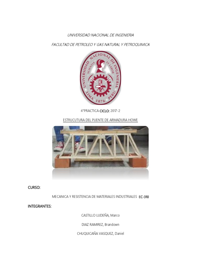 Estructura del Puente de Howe | PDF | Puente | Braguero