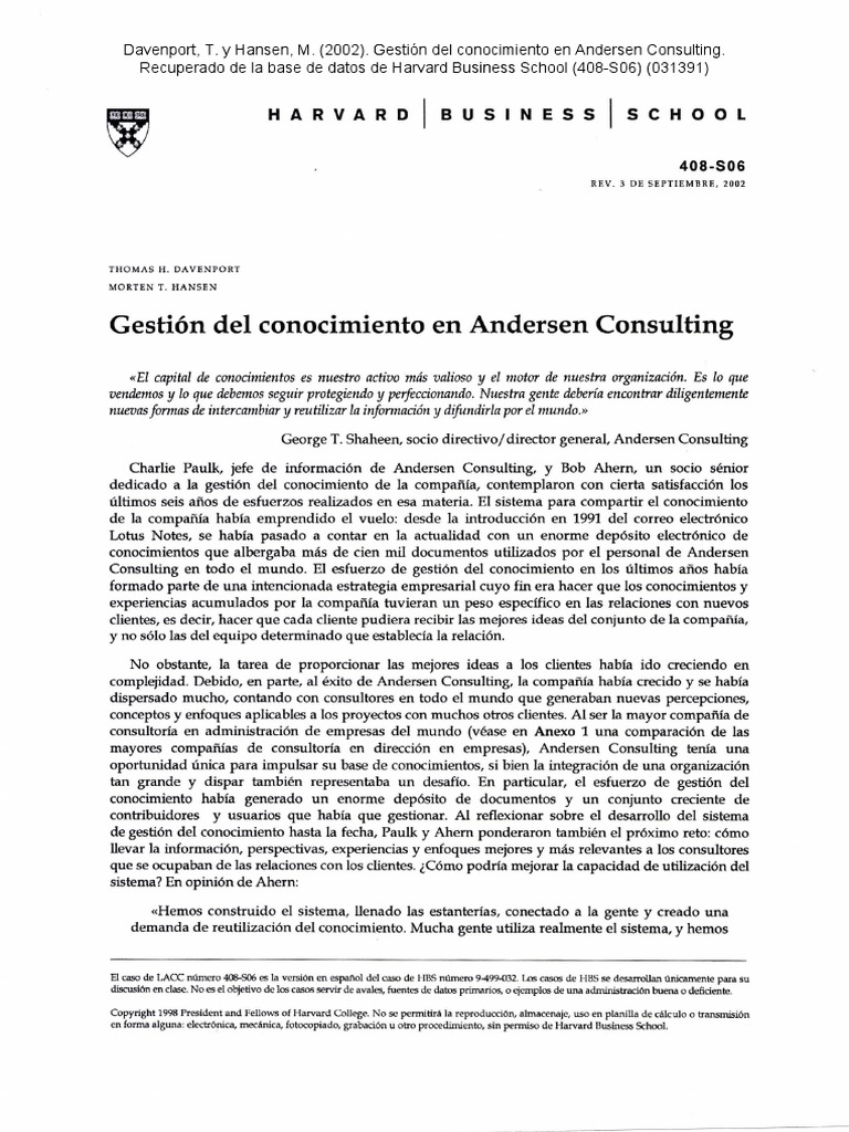 Caso Andersen Consulting