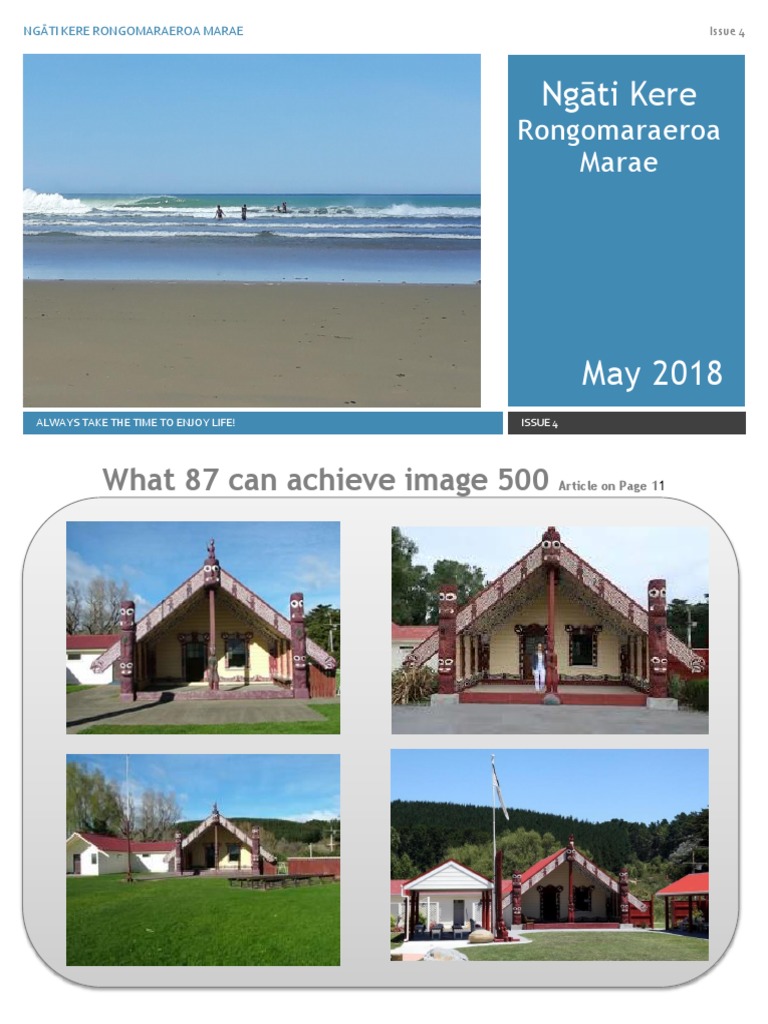 Rongomaraeroa Marae Newsletter Issue 4 | Polynesian New Zealander ...