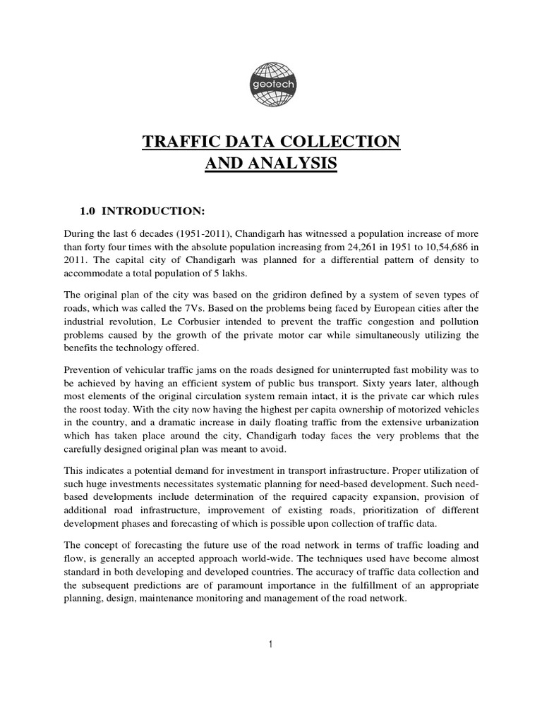 Traffic Data Collection and Analysis | PDF | Traffic | Radar