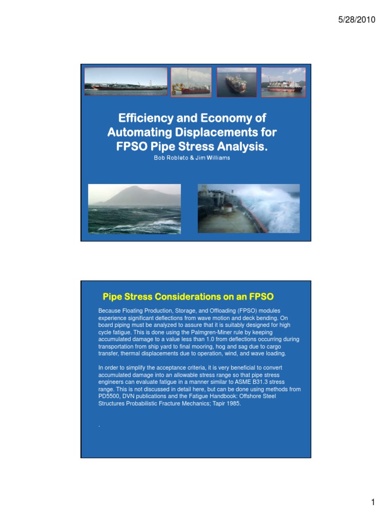 FPSO - Automating Structural Deflections | PDF | Fatigue (Material ...