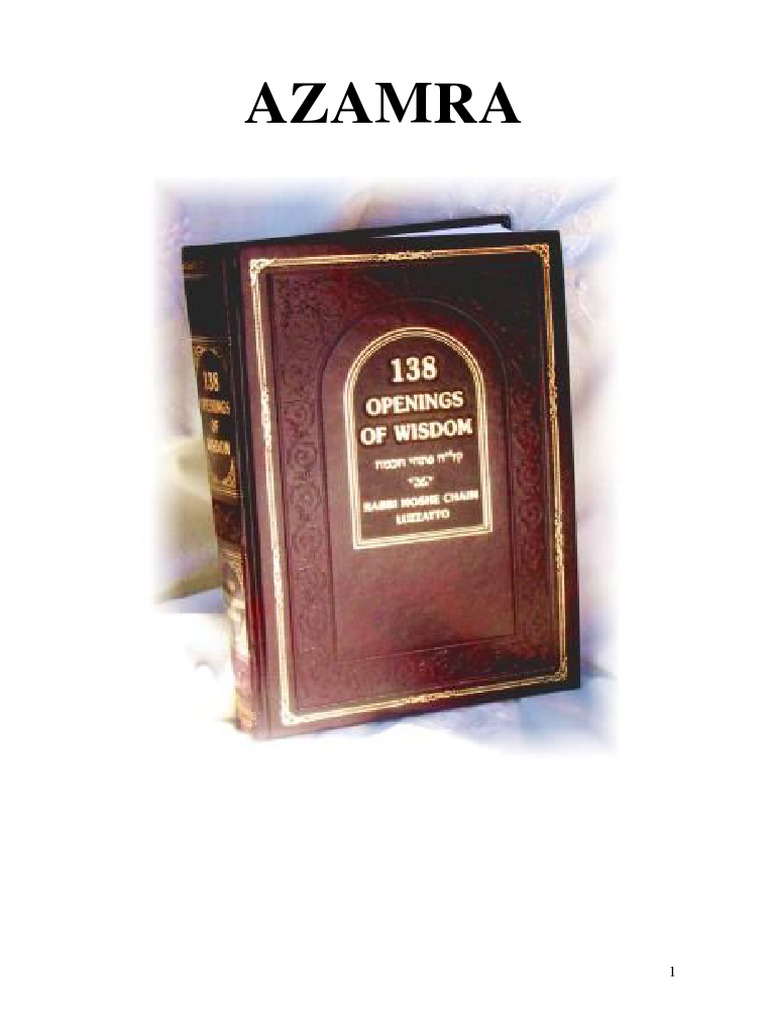 AZAMRA - 138 Aberturas de Sabedoria | PDF | Kábala | Creacionismo