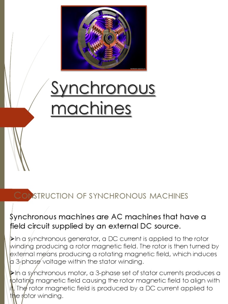Ch5 Synchronous Machine | PDF | Mechanical Engineering | Electrical ...