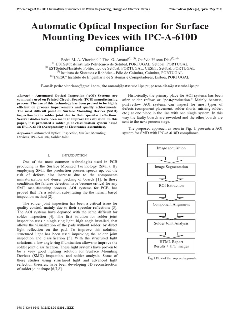 Aoi SMD As Per Ipc-A-610 | PDF | Printed Circuit Board | Electrical Engineering