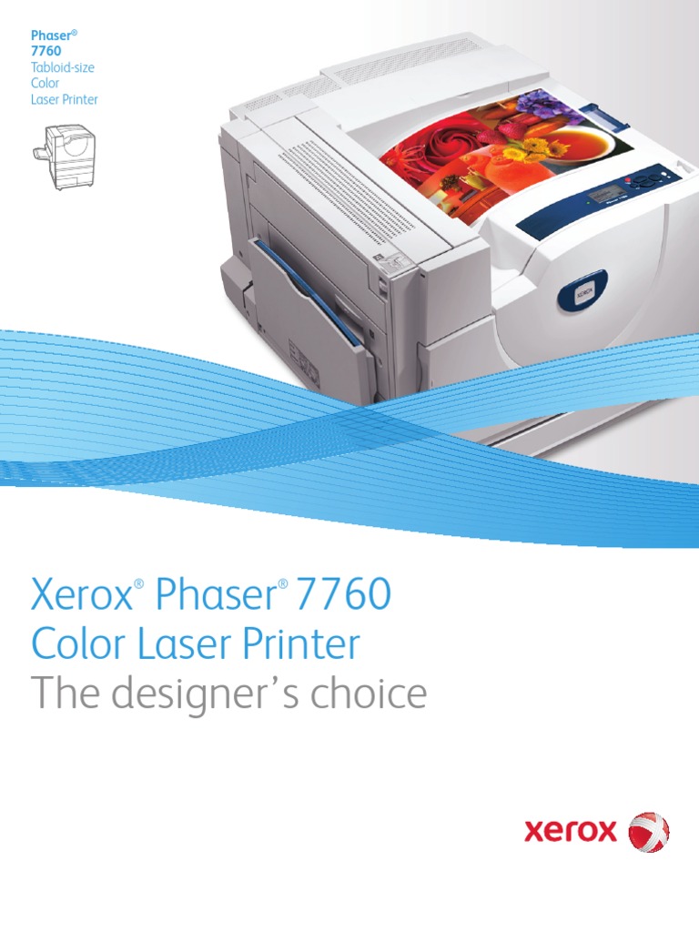 Xerox Phaser 7760 Color Laser Printer: The Designer's Choice | PDF | Printer (Computing ...