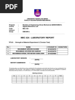 Torsion Test Lab Report | PDF | Fracture | Deformation (Engineering)