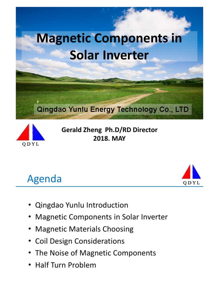 Magnetic Components for Solar Inverters | PDF | Inductor | Electrodynamics