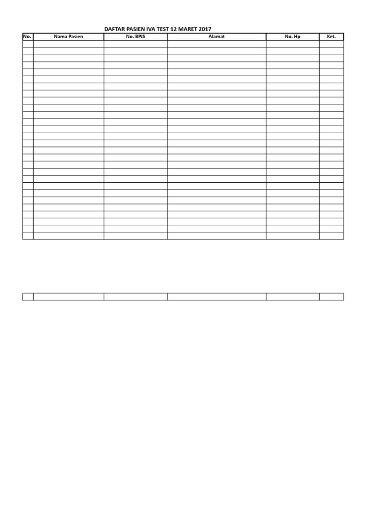 Absen Prolanis | PDF