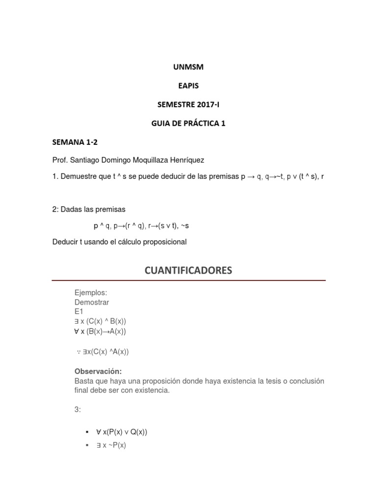 GUIA PRACTICA Total | PDF | Mathematical Proof | Algorithms