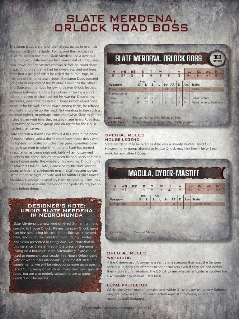 Necromunda: Slate Merdena and Macula | PDF | Leisure