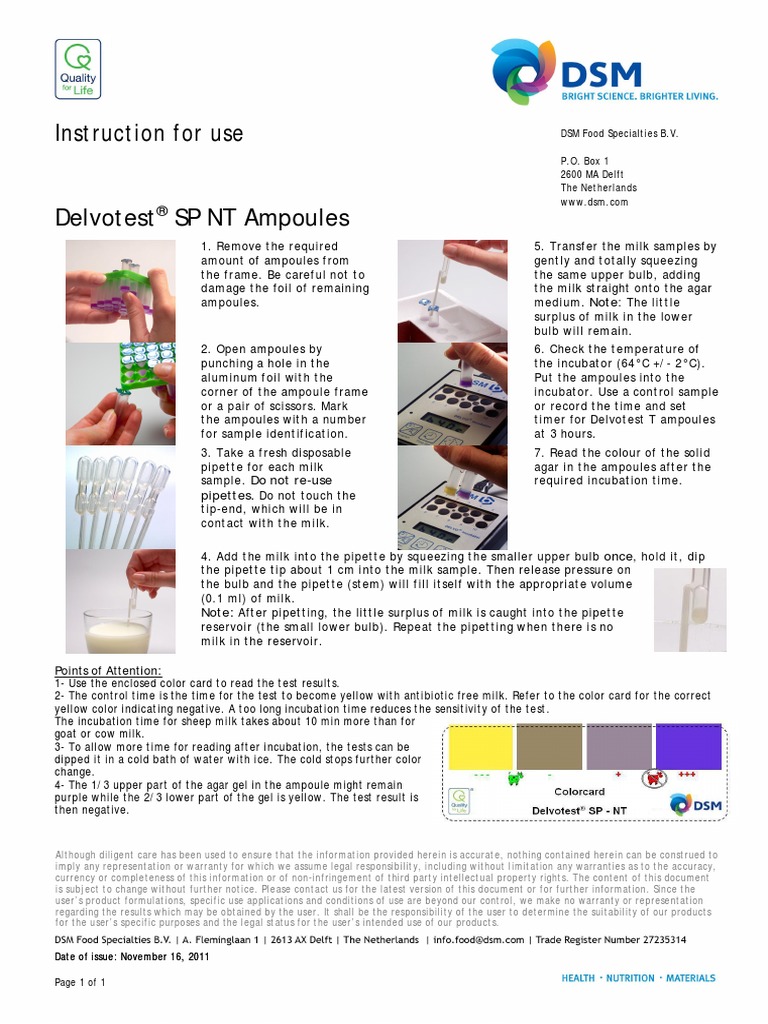 Delvotest SP NT Instructions | PDF | Nature