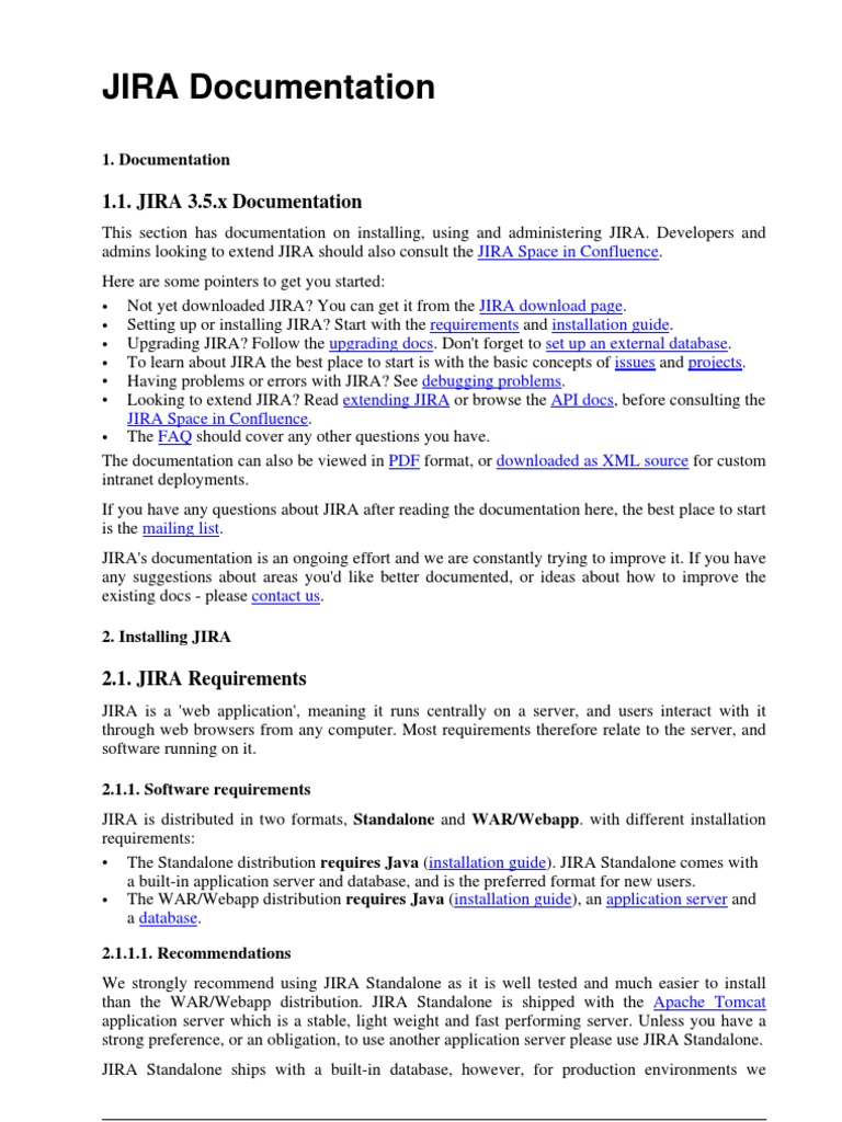 Jira Manual | PDF | Oracle Database | Databases