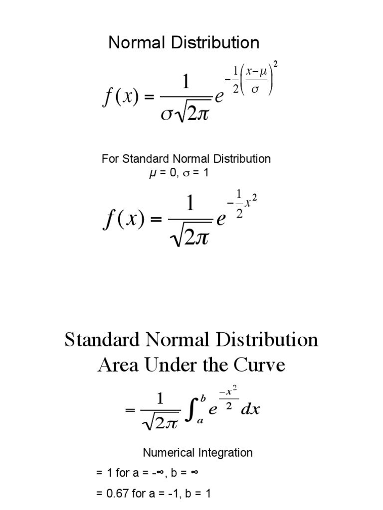Standard Normal Distribution | PDF | Statistical Theory | Scientific ...