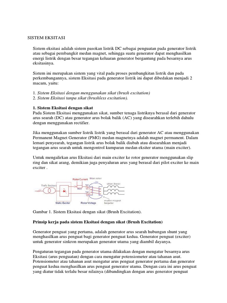 Sistem Eksitasi | PDF