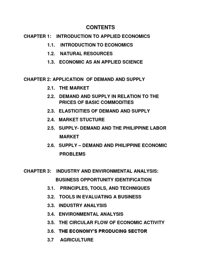 Applied Economics | PDF | Microeconomics | Economics