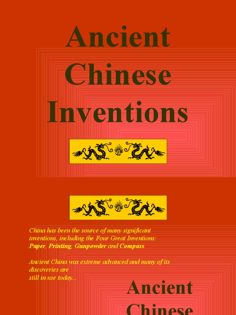 Ancient Chinese Inventions | PDF | Gunpowder