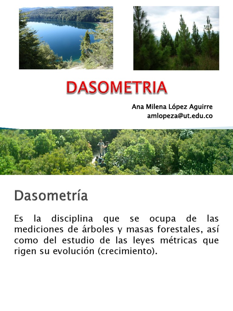 DASOMETRIA 1 | Estadísticas | Método científico