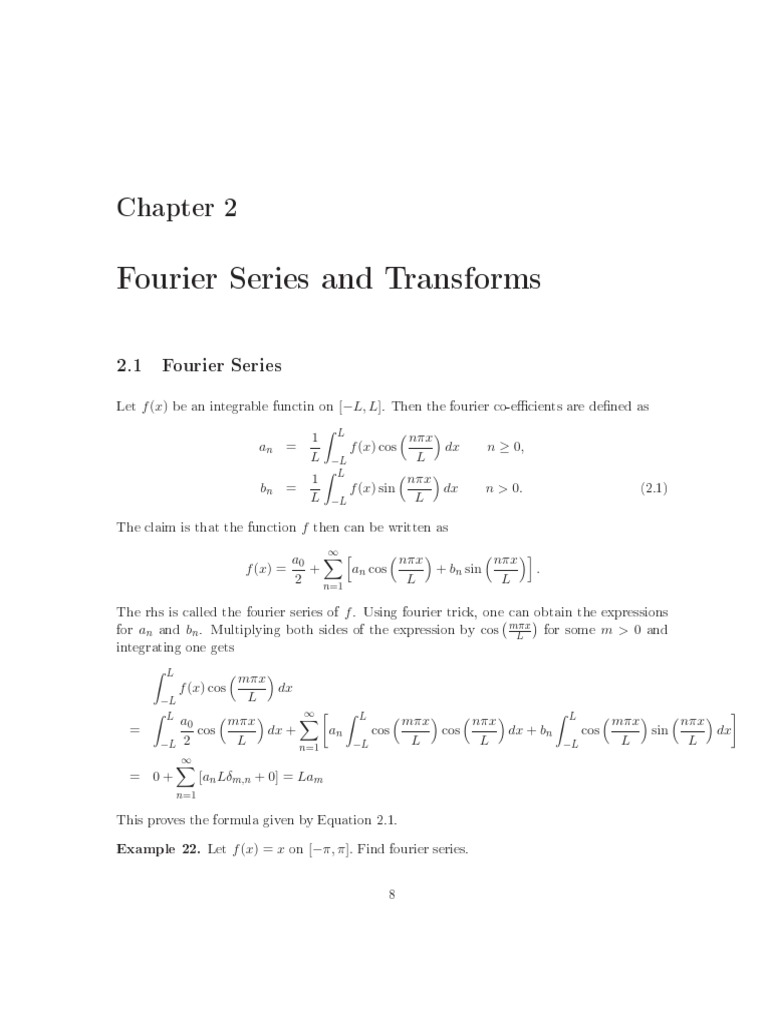 Fourier Transform | PDF | Fourier Transform | Fourier Series