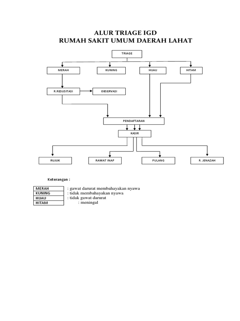 Alur Triage Igd Rumah Sakit Umum Daerah Lahat | PDF